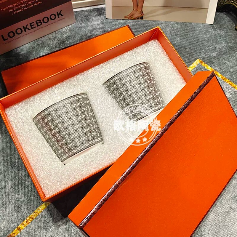 Набор из шести маленьких керамических чашек для чая в турецком стиле, мини-чашки для дома и офиса, ретро-чашки для кофе