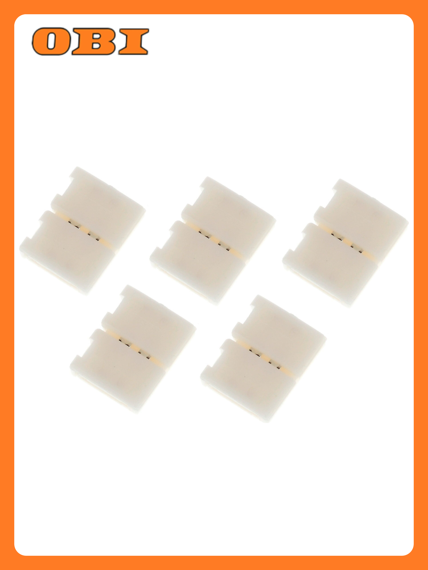 Коннектор ЭРА C0043991, для светодиодной ленты, пластик, белый, 120мм