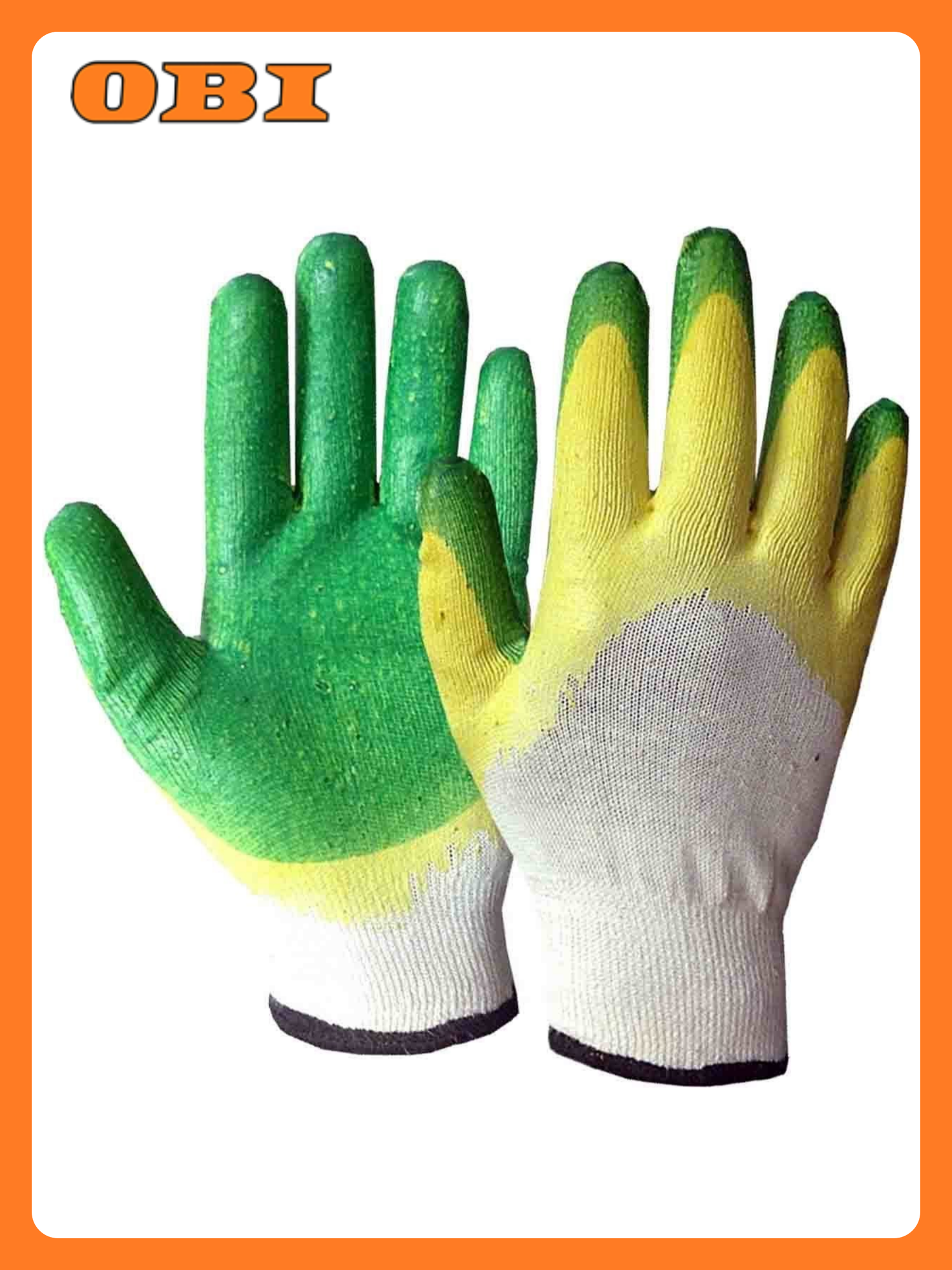 Перчатки Sapphire, латексный облив, зеленые, универсальные, 1 пара