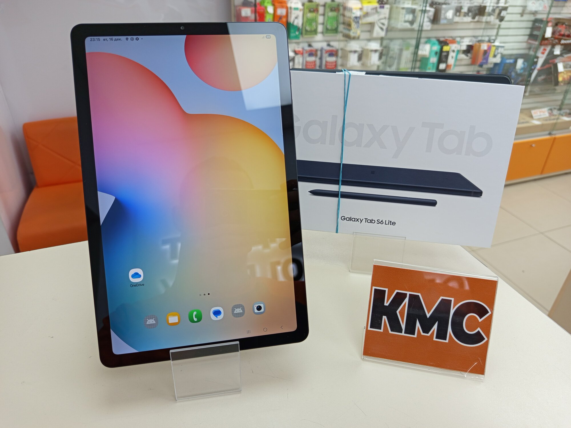 10.4" Планшет Samsung Galaxy Tab S6 Lite 10.4, RU, 4/128 ГБ, Wi-Fi + Cellular, Android, серый, (б/у), уценен