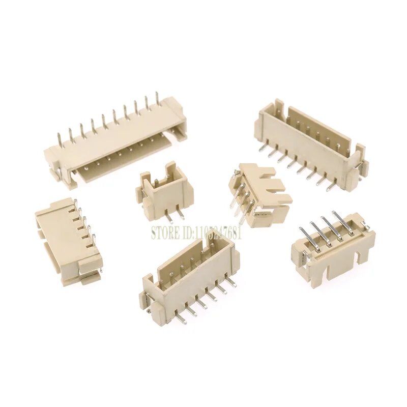 Штекерный разъем SMD 2/3/4/5/6/7/8/9 пин HJW 10PCS 2P, XH2.54MM, Vertical Smd