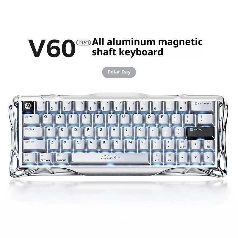 GravaStar Mercury V60 Pro механическая клавиатура 63 клавиши Серебристый