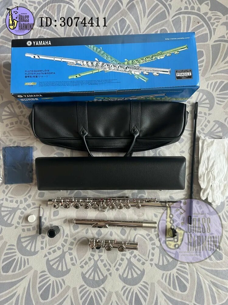YAMAHA Флейта YFL-222, стандарт для начинающих, Флейта с серебряным напылением 16 Закрытая камера