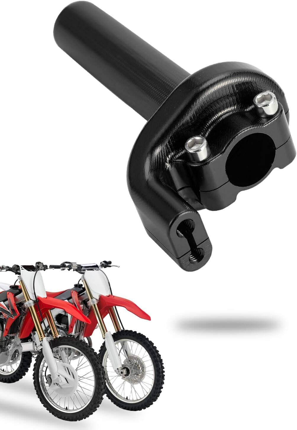 Ручка газа для Honda CRF, KTM RFS (CRF250R/450R/X, 250SX-F и др.), алюминиевая, черная, легкая, плавная