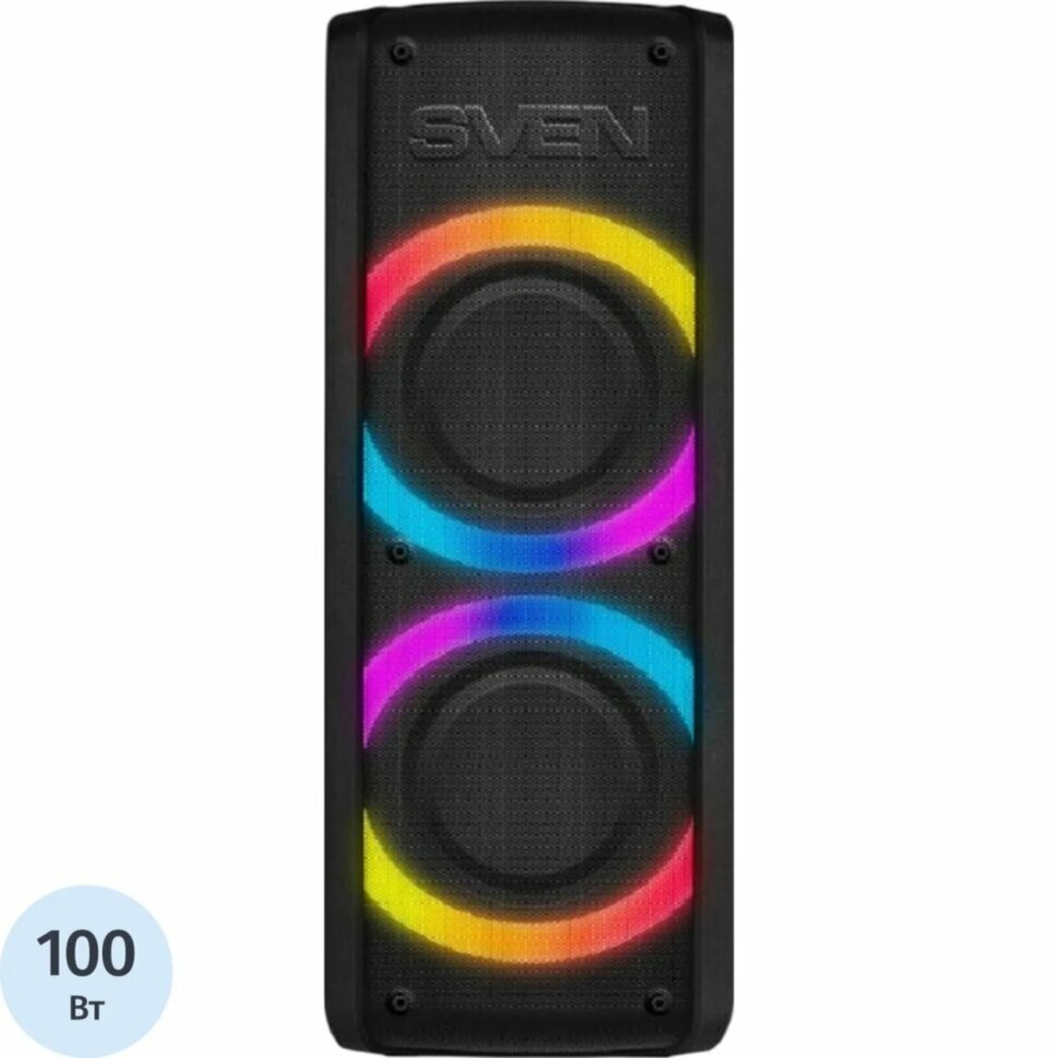 Портативная акустика АС PS-710, черн (100 Вт, TWS, BT, FM, 4400мАxч), 1824741