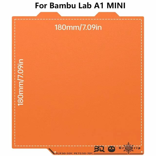 BIGTREETECH Panda Build Plate CryoGrip Pro Frostbite для 3D-принтеров Bambu Lab A1 MINI, 2 шт