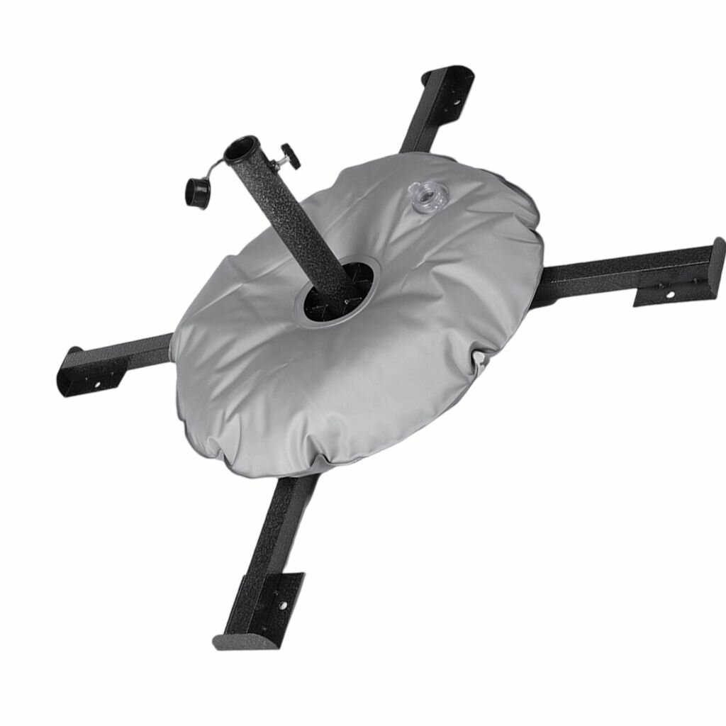 Большие уличные зонты с регулируемой базой, Черный