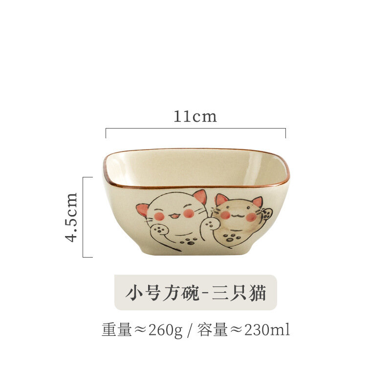 Квадратная миска, маленькая миска, керамическая миска, милая миска, тарелка для чая, тарелка для закусок, миска для сухофруктов, высокая эстетика