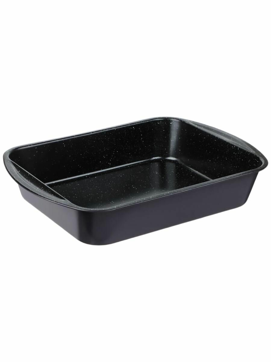 Противень 400*285*75мм, глубокий угл. сталь а/п