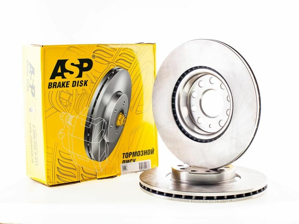 Диск тормозной ASP 410204, передний, 312 мм, Volkswagen, Skoda Tiguan, Jetta, Passat, Octavia, Volkswagen Golf, 1.4-2.0 TDI