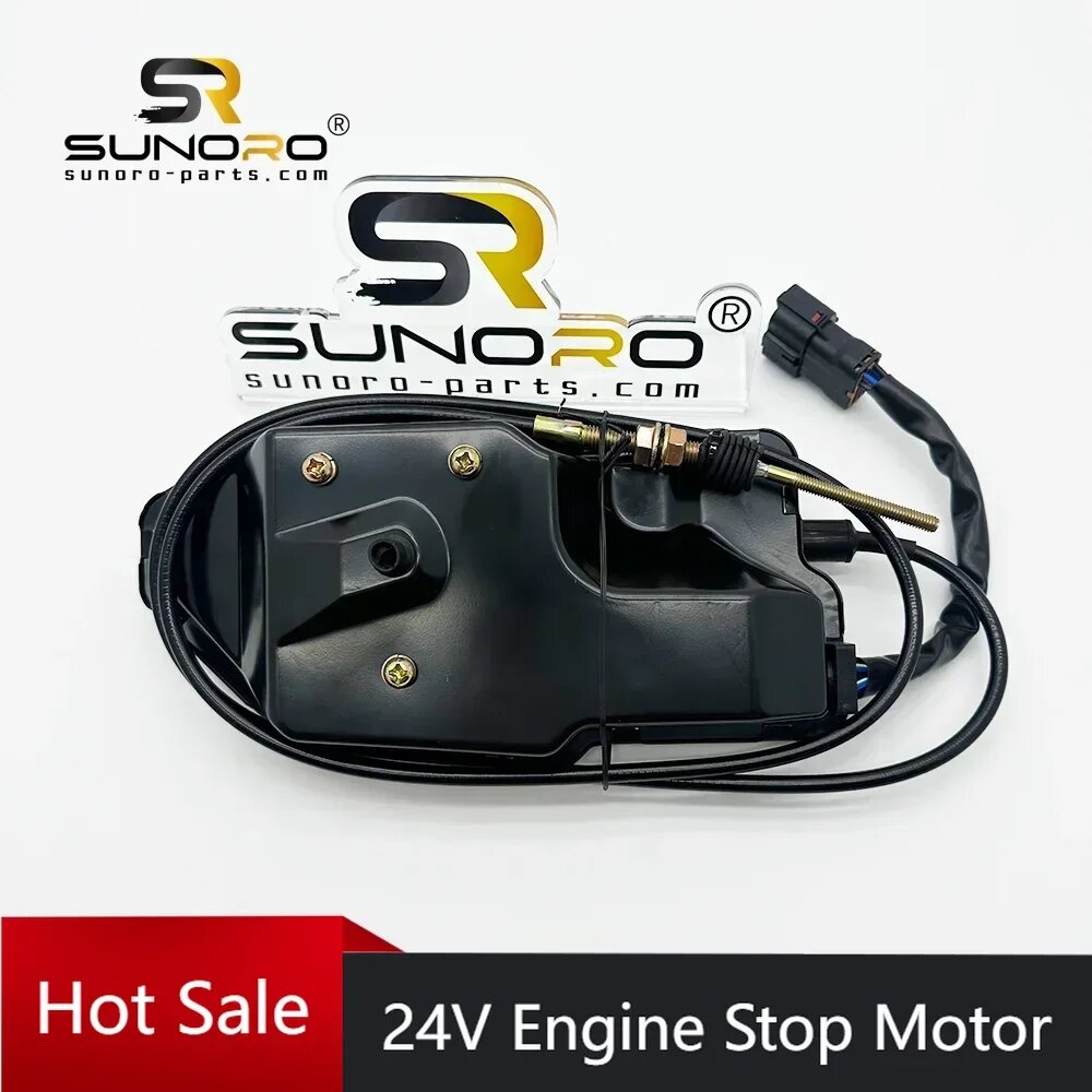 Новый двигатель остановки двигателя 24 В 600-815-7650 600-815-7660 для PC400-7 WA380 WA470-3, колесный погрузчик и привод пламени экскаватора High Quality