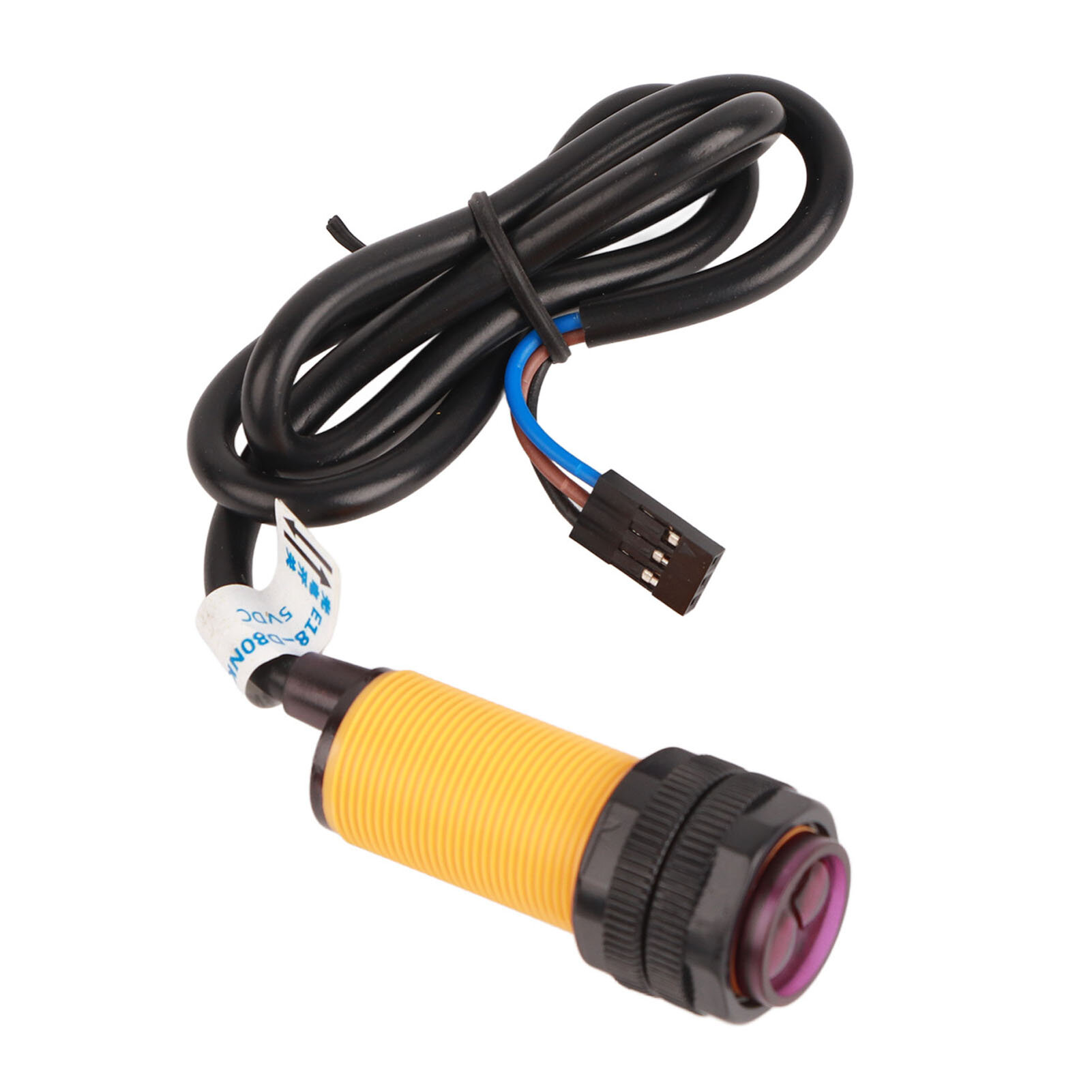 Фотоэлектрический датчик, инфракрасный, дальность 3‑80 см, с перемычкой 8