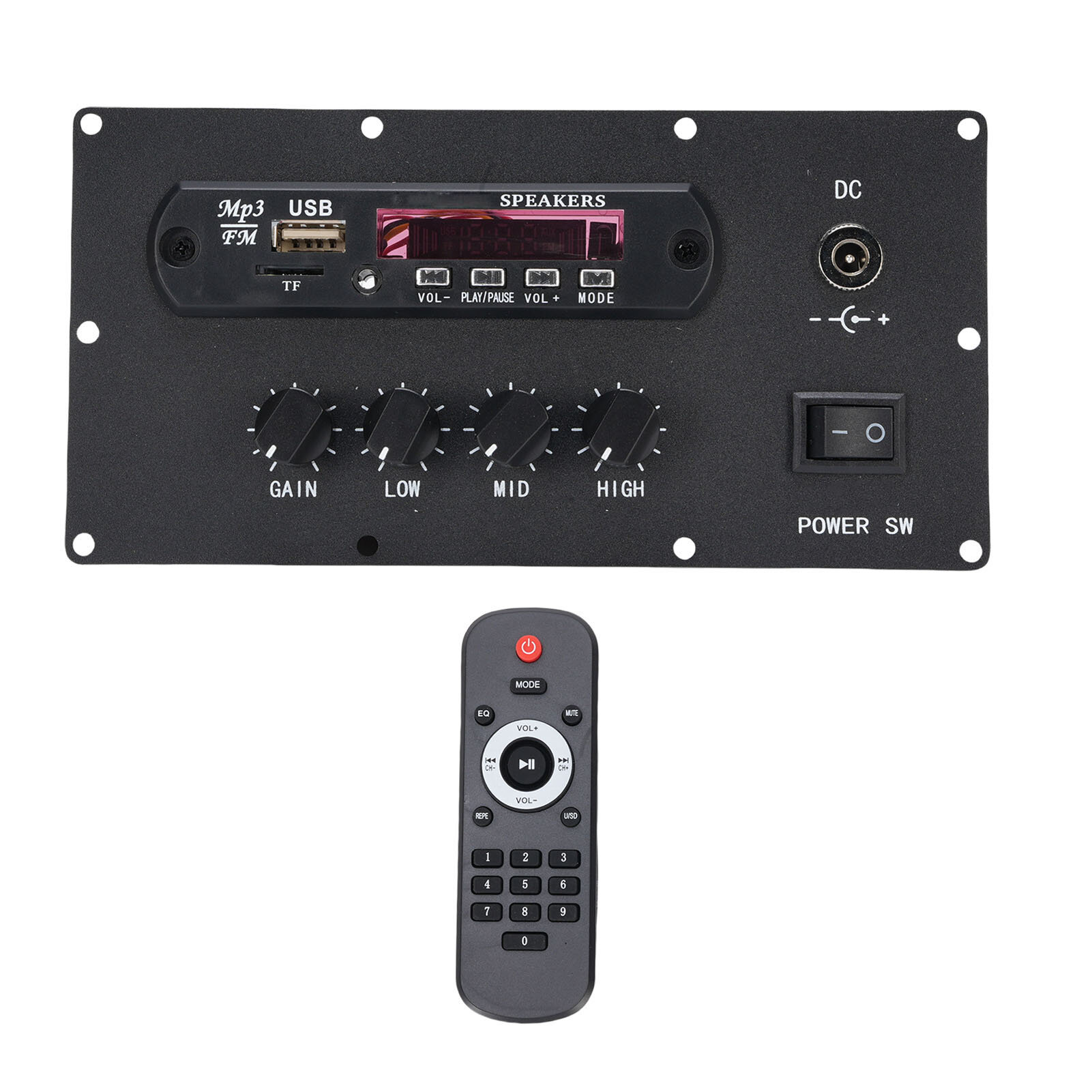 Предусилитель с регулятором тембра HiFi NE5532 и пультом дистанционного управления.