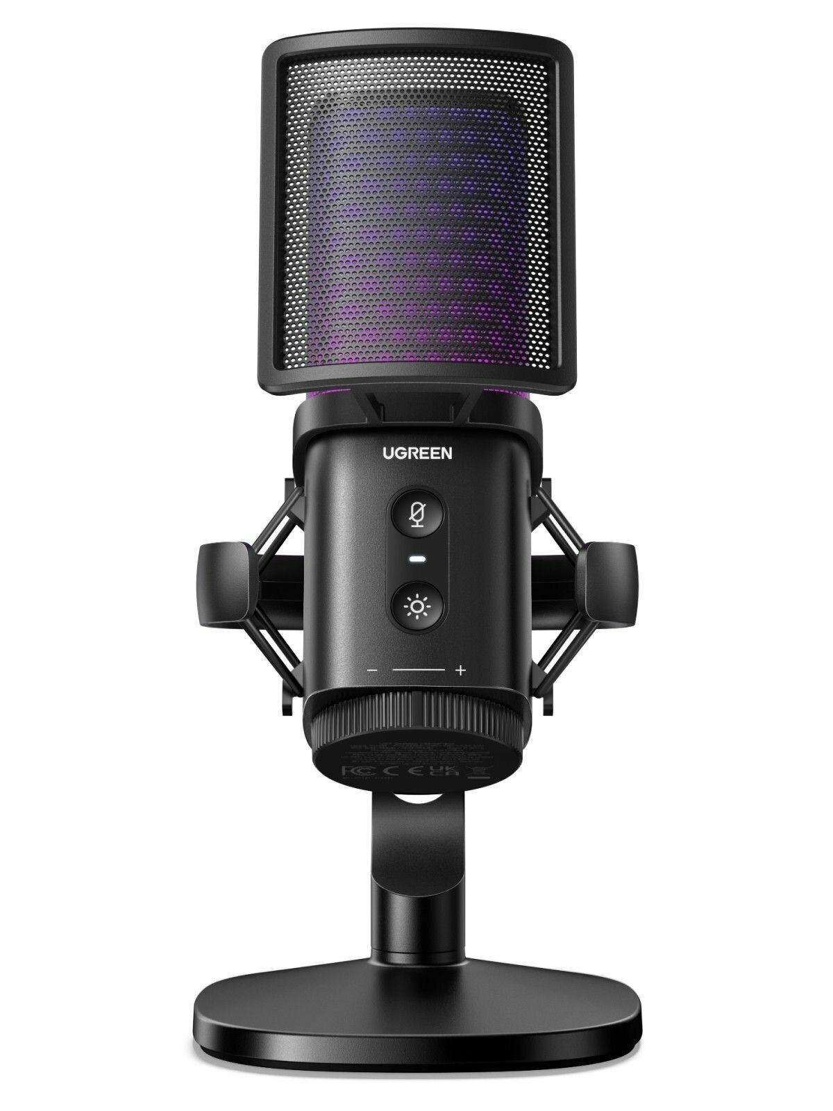 Микрофон настольный UGREEN CM581 (65629) USB-C Desktop Microphone 20Hz-20kHz. Цвет: черный