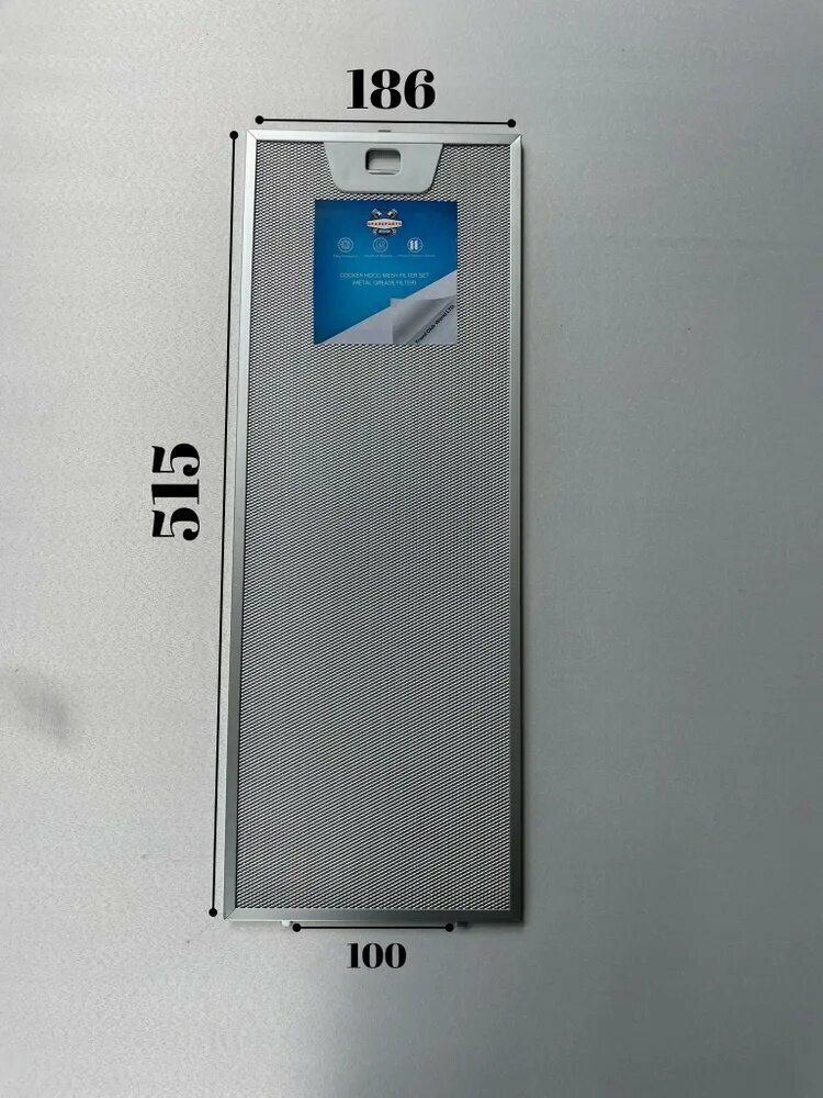 1 шт. 186x515 мм. Выхлопной фильтр, совместимый с Bosch 00660222, Масляный фильтр для вытяжного вентилятора, 18,6x51,5 CM.