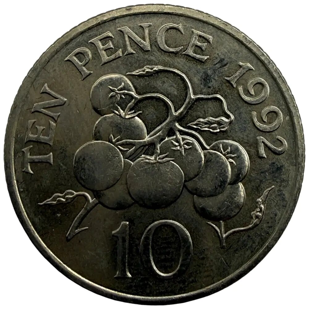 Гернси 10 пенсов 1992 г.