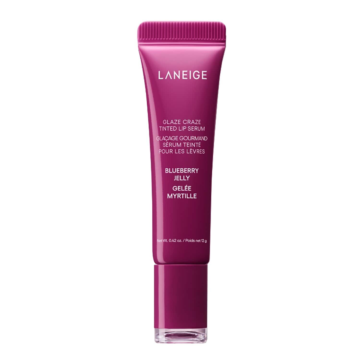 LANAIGE Бальзам для губ оттеночный Glaze Craze Tinted Lip Serum 12 г оттенок Blueberry Jelly