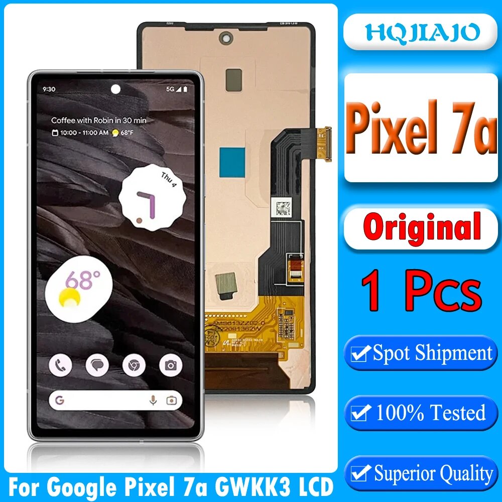 6,1 "Оригинальный ЖК-дисплей для Google Pixel 7A, дигитайзер сенсорного экрана в сборе для GOOGLE Pixel 7A GWKK3 GHL1X G0DZQ G82U8 ЖК-дисплей