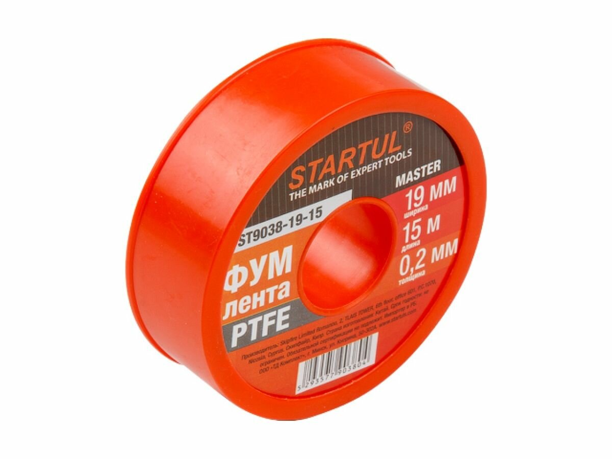 Фум-лента PTFE STARTUL MASTER 19 мм х 15 м (ST9038-19-15)
