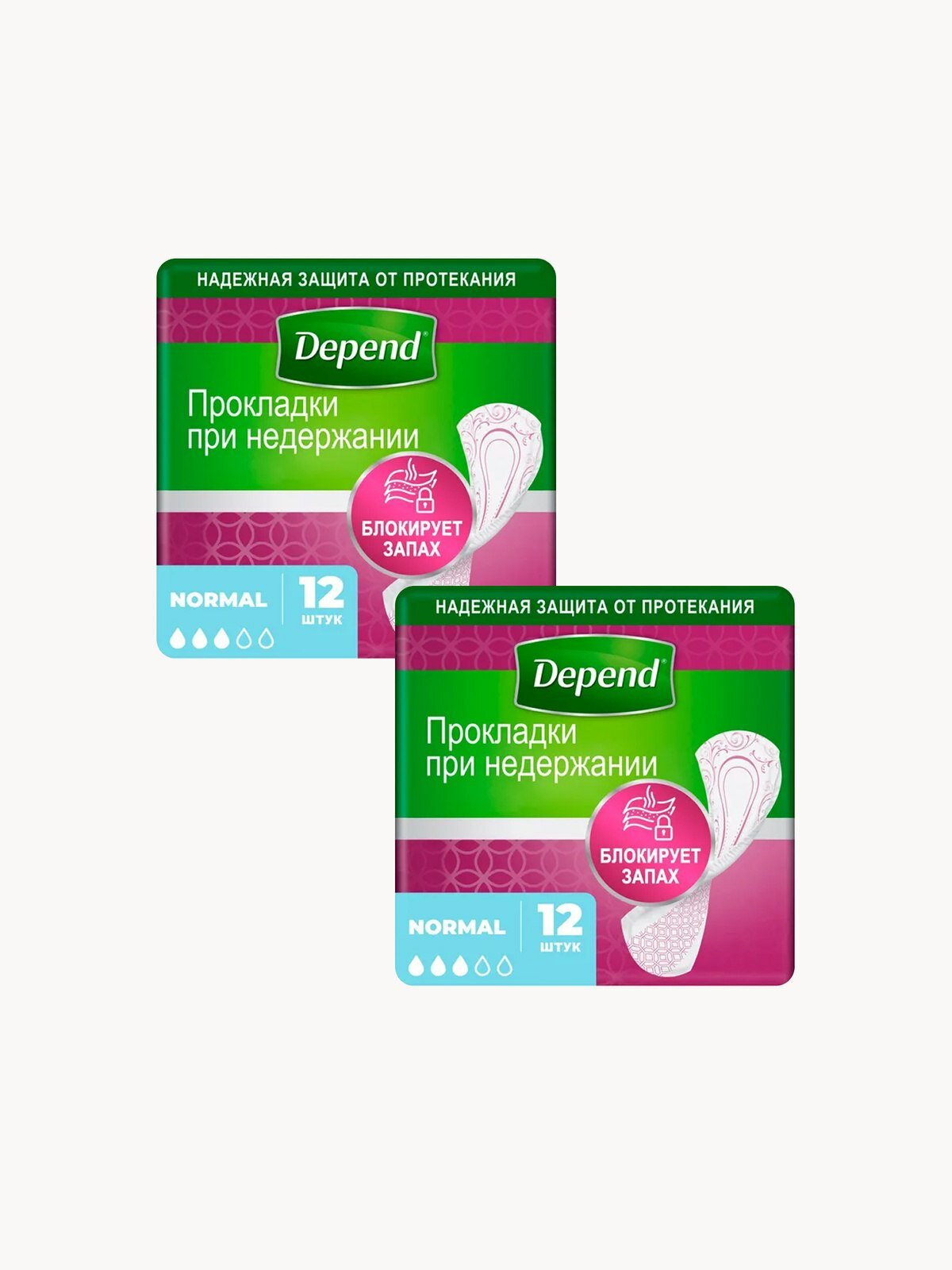 Прокладки урологические женские Depend Нормал при недержании, 24 шт
