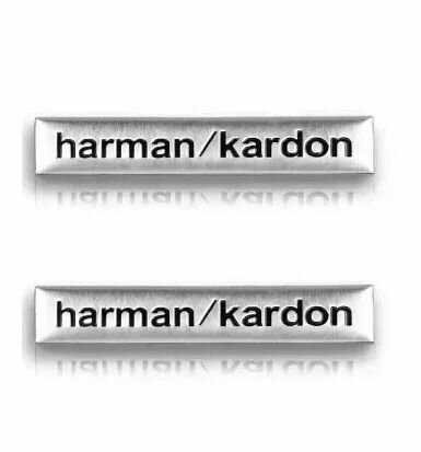 2 шт. 3D наклейки с логотипом Harman Kardon для автомобильной аудиосистемы, подходят для Audi A4 B5 B6 B7 8P 8V 8L A5 C7 4F A8 Q2 Q7 RS3 RS4 RS5 RS6 TT 4L R8