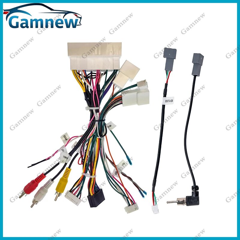 Автомобильный 16-контактный адаптер жгута проводов Canbus Box декодер Android кабель питания для Hyundai Santa Fe Sonata Solaris Tucson Kia Cerato