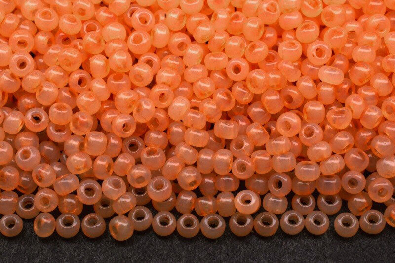 Бисер чешский PRECIOSA круглый 10/0 02184 оранжевый непрозрачный, 20 грамм
