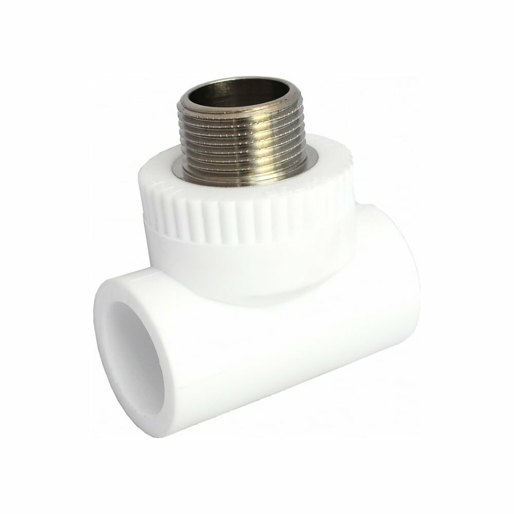 Комбинированный тройник VALFEX PP-R белый, 20х3/4 дюйма НР 10128120 127-0524