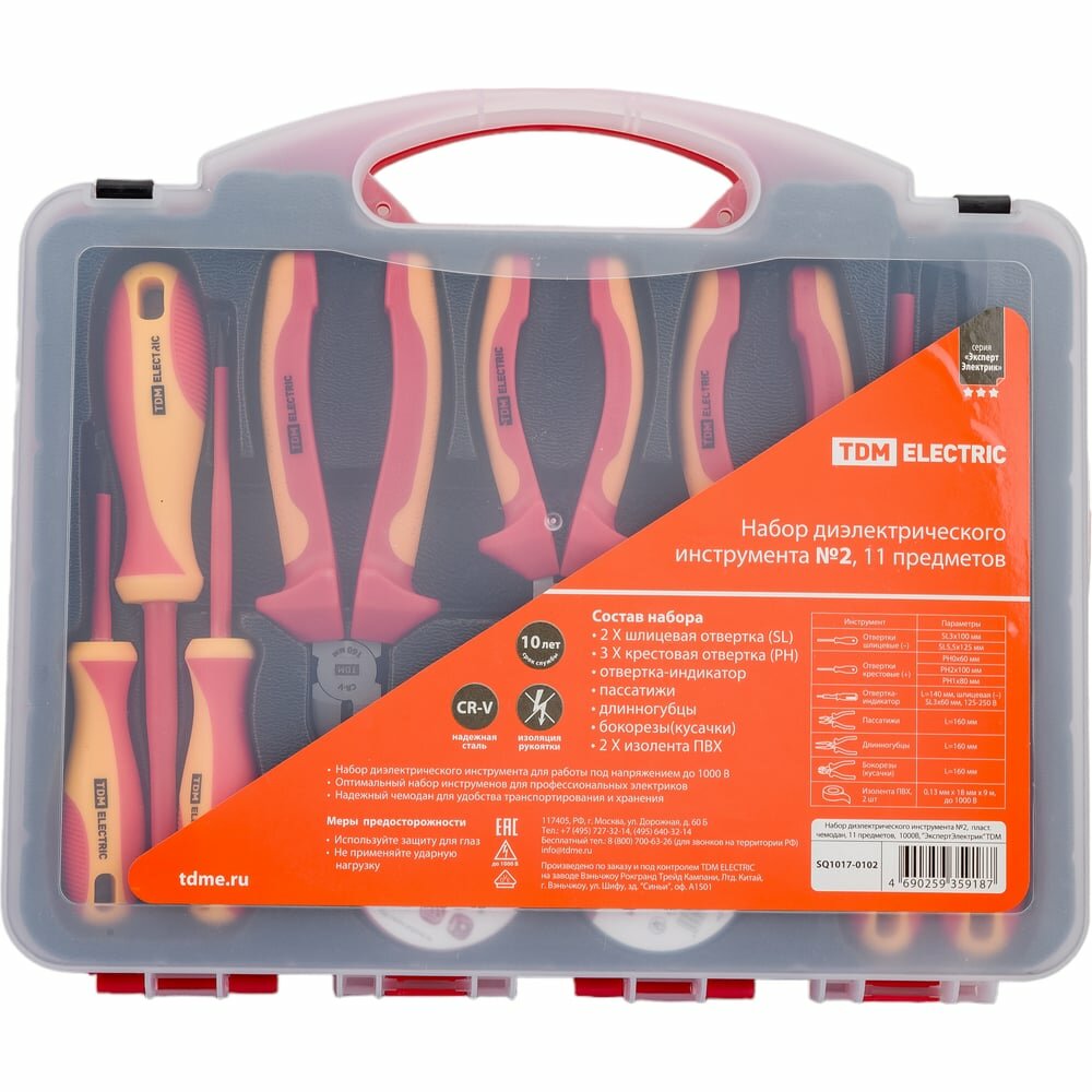 Набор диэлектрического инструмента TDM ELECTRIC №2 ЭкспертЭлектрик