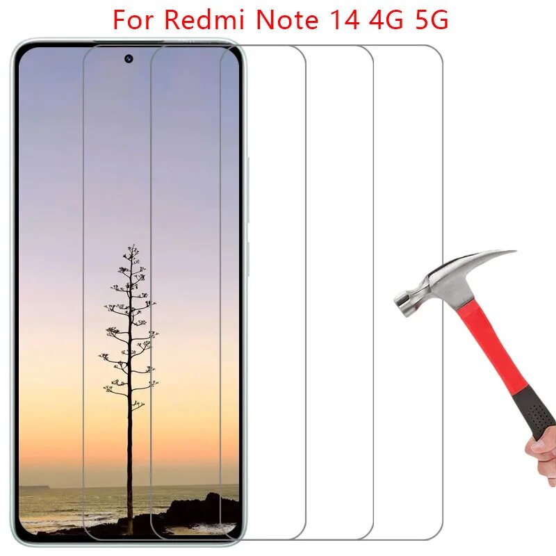 Защитное стекло 3 шт для Xiaomi Redmi Note 14 4G 5G