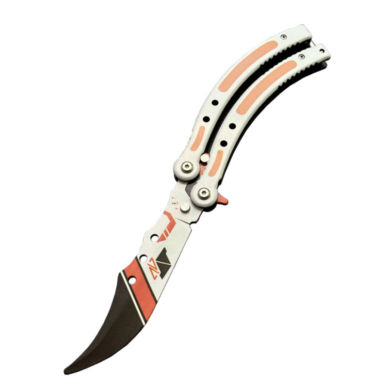 Горячая продажа SG CSGO Игровой бабочка-нож, метательный нож, портативный складной нож, нож для начинающих, нож для тренировок на открытом воздухе, нож для тренировки, не заточенный