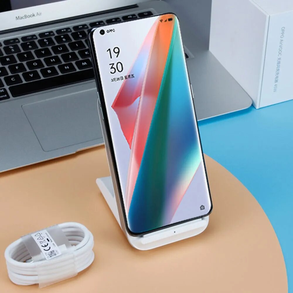 Оригинальное Беспроводное зарядное устройство для вспышки OPPO 45 Вт вертикальное зарядное устройство для OPPO Find X8 Pro Oneplus 13 12 10 Pro