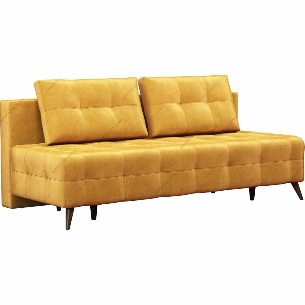 Диван еврокнижка Leticiya А Фокс А10 велюр желтый