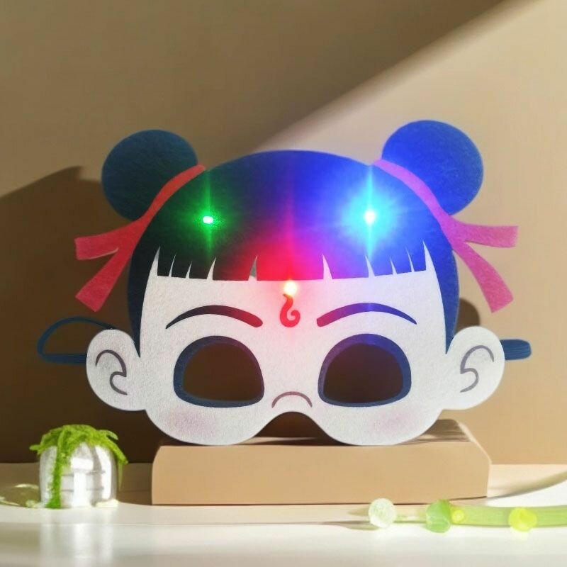 Детская маска Нежа для взрослых унисекс, мультяшная, милая, забавная, для фестивалей, вечеринок, школьных выступлений, маска для детей