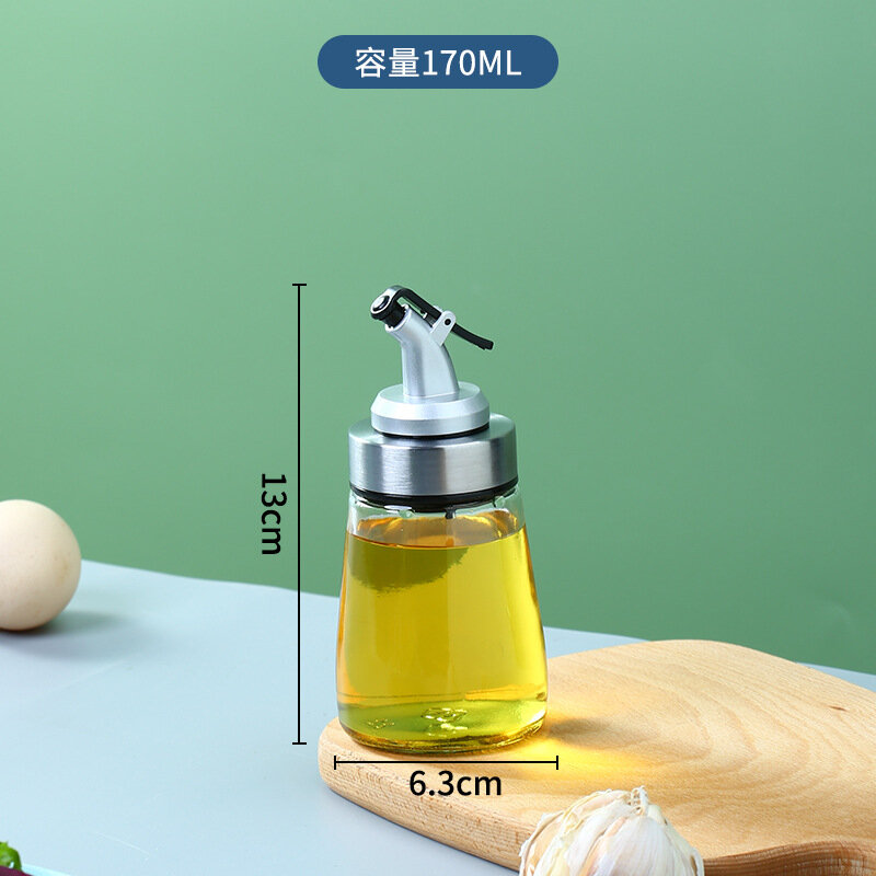 Бутылка для масла прессового типа, коническая бутылка для масла, домашняя кухонная бутылка для масла и соевого соуса без капель, бутылка для уксуса, бутылка для масла, пустая бутылка, стеклянная масленка