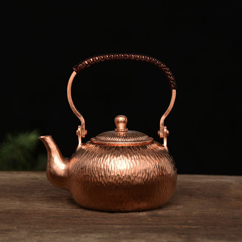Чистая медь, ручная работа, медный чайник, чистая медь, чайник для кипячения воды, чистая медь, набор для кунг-фу чая, утолщенный медный чайник