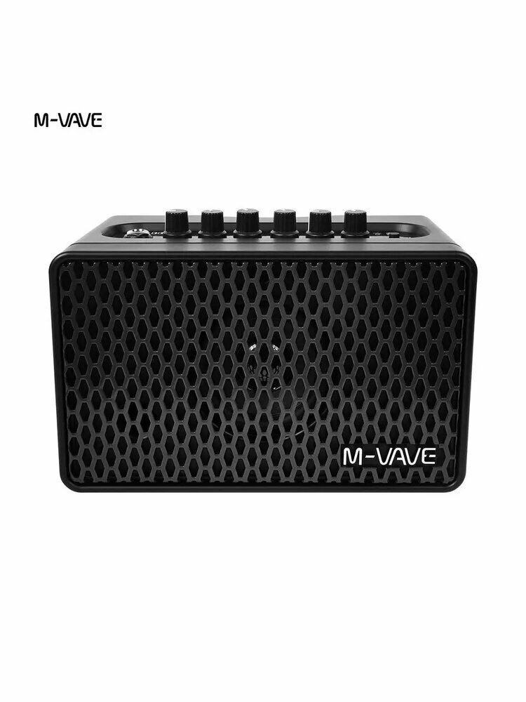 M-VAVE SP100 комбоусилитель для электрогитары, с Bluetooth, портативный, для дома и репетиций, с аккумулятором черн