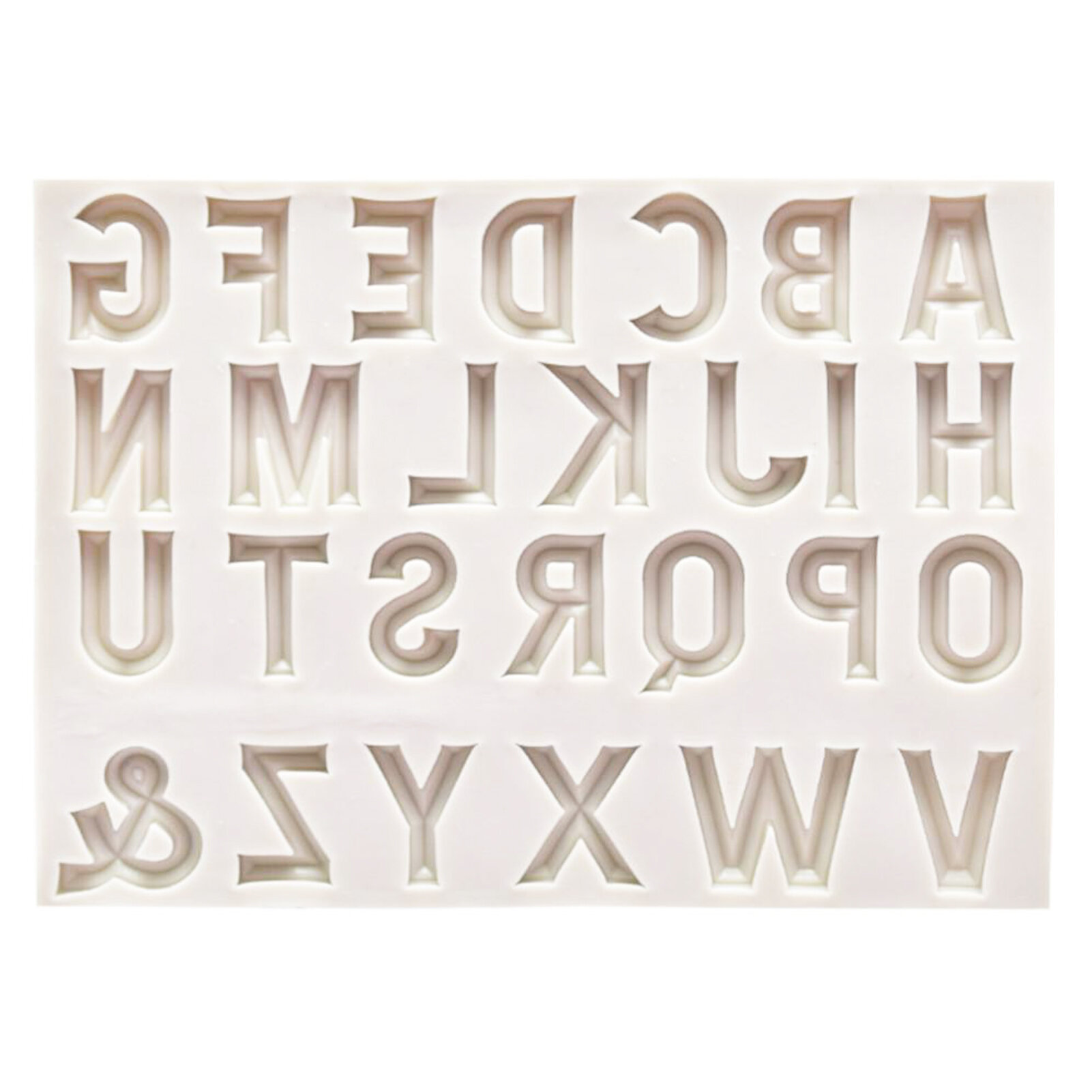 1pc Силиконовая выпечка заглавные буквы Diy Cake Flom