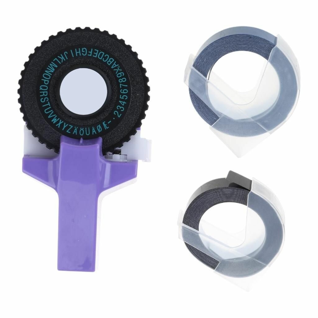 Ручной принтер этикеток Motex E101 с лентой 9 мм, Фиолетовый