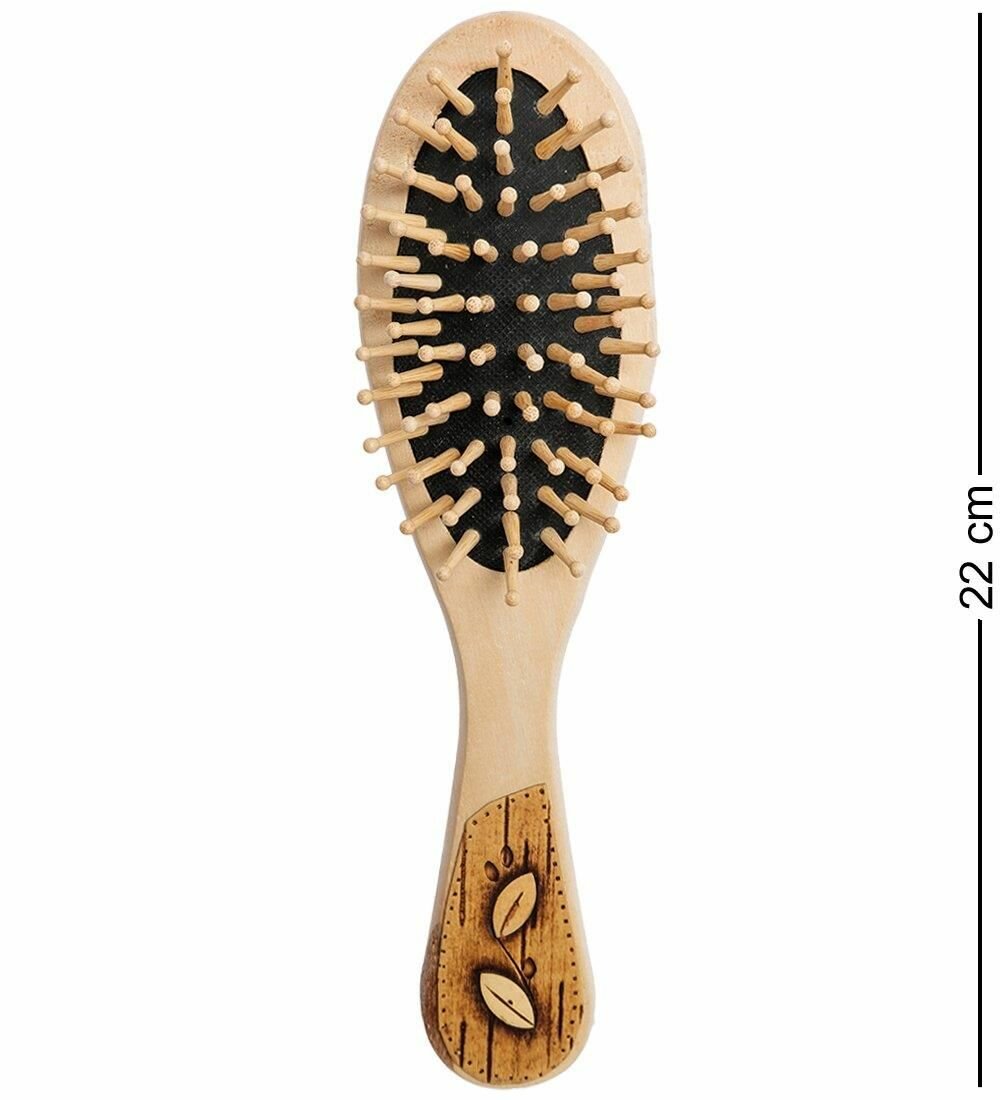 Массажная расческа деревянная Сова (береста) A2146662 Народные промыслы, Береста