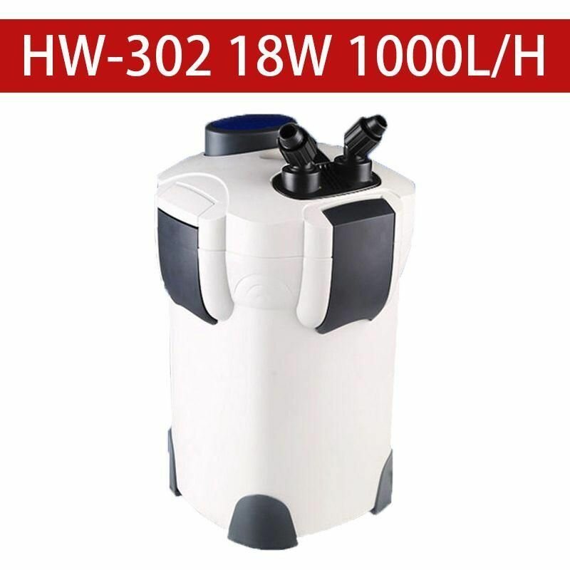 Внешний фильтр SUNSUN, HW-302 18 Вт 1000Л/ч, 3-слойная корзина, встроенная губка, подходит для аквариума 80-100 см
