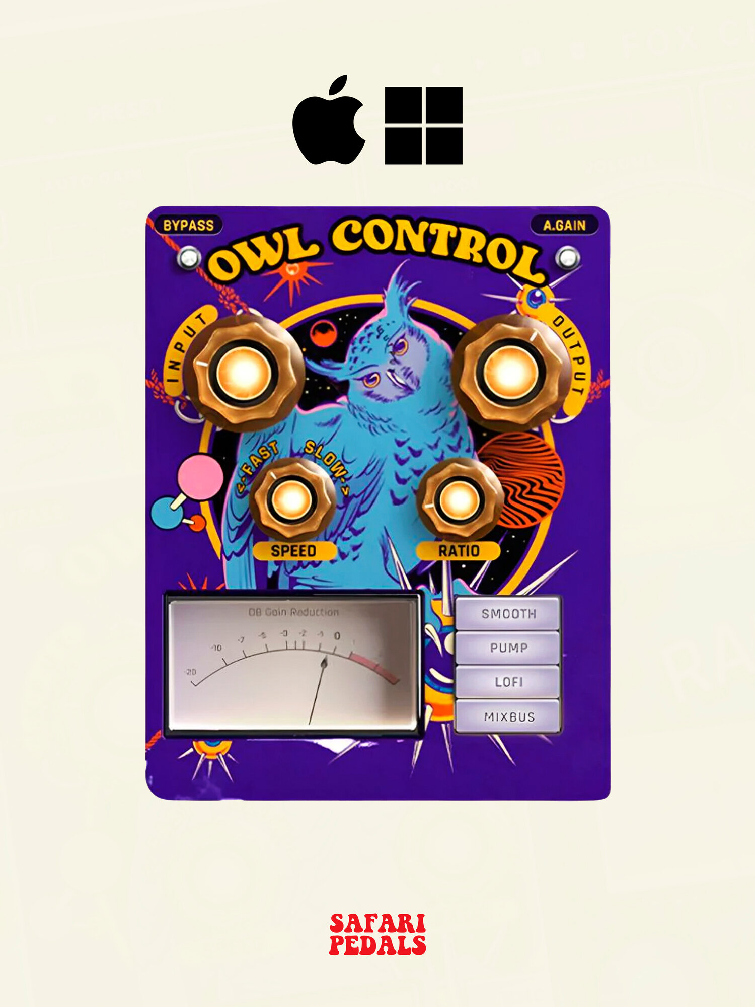 Safari Pedals Owl Control (лицензионная активация) для macOS & Windows