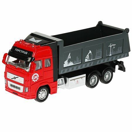 Технопарк Машина Самосвал 19,5 см со светом и звуком, металл 2002С024-R с 3 лет
