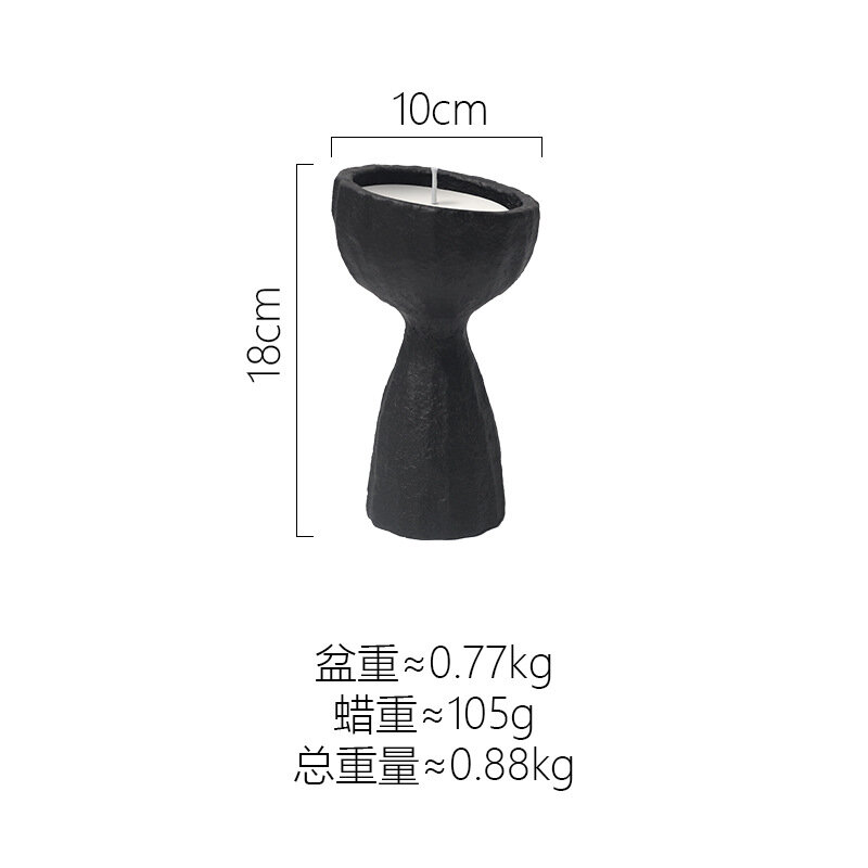 Скандинавский минималистичный керамический домашний ароматерапевтический подсвечник, DIY пустой подсвечник, держатель для свечей, украшение, контейнер для соевого воска, прямая трубка