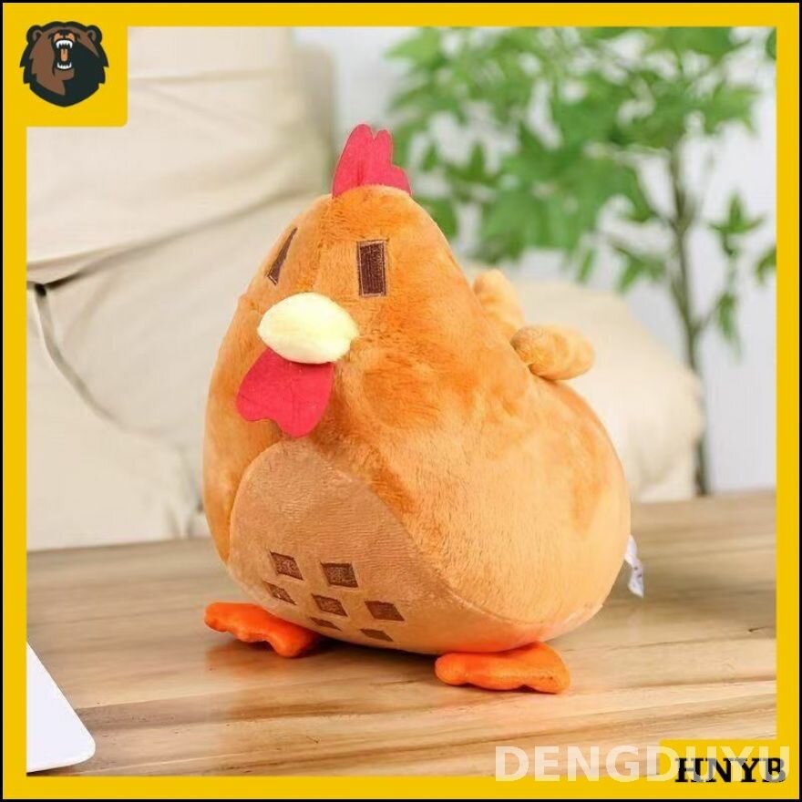 Мягкая игрушки Долина звездной росы Коричневый цыпленок / Stardew Valley Brown chicken (20 cm) Подарки для болельщиков