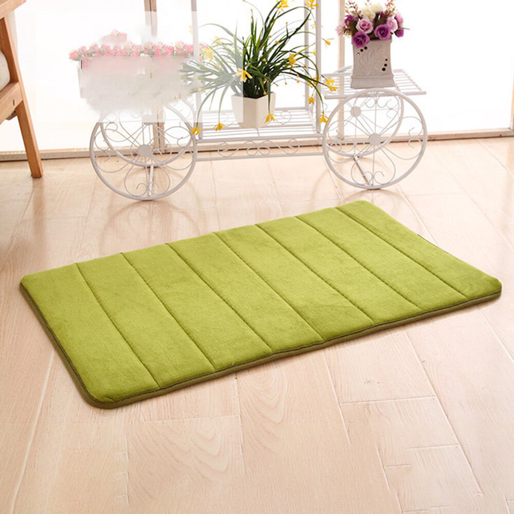 Коврик для двери, коврик из коралловой флисовой ткани для ванной, кухонный напольный коврик, коврик для ванной комнаты с эффектом памяти, коврик-ловушка для грязи