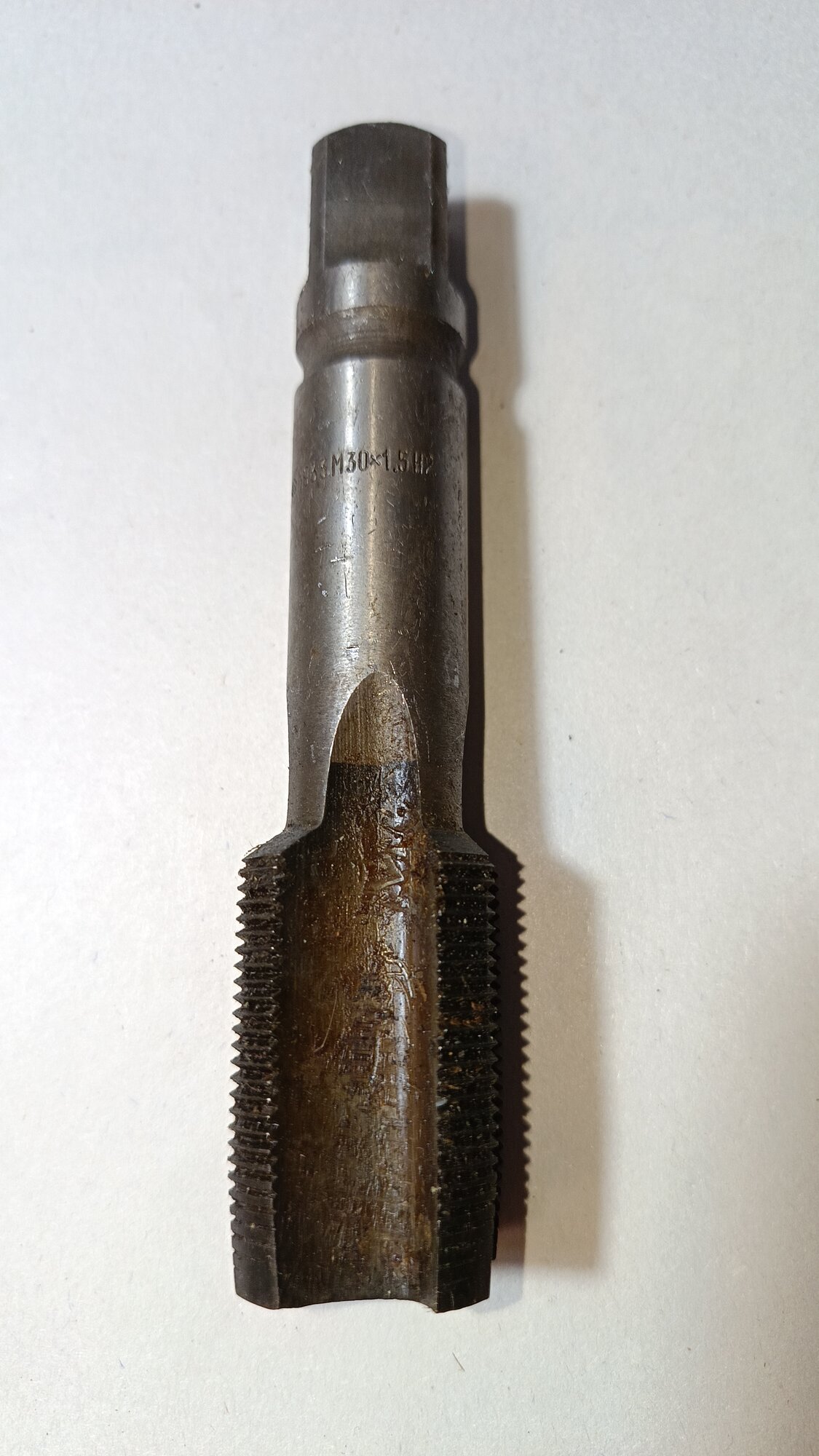 Метчик м/р М30х1,5 Н2 1933 Р6М5 сквозной