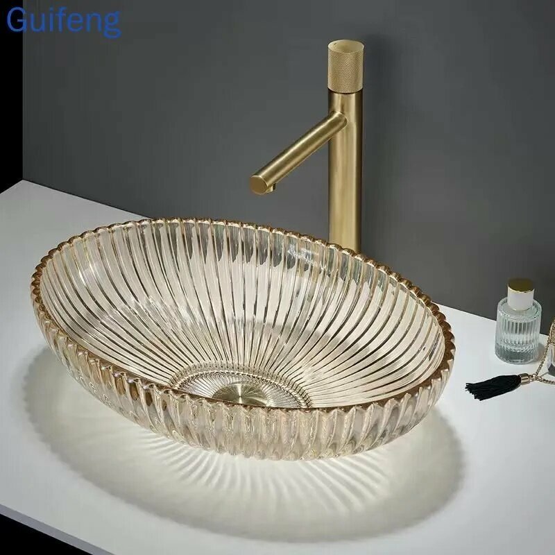 Раковина, Стальные стеклянные материалы, подходящие для дома, гостиницы и т. д.