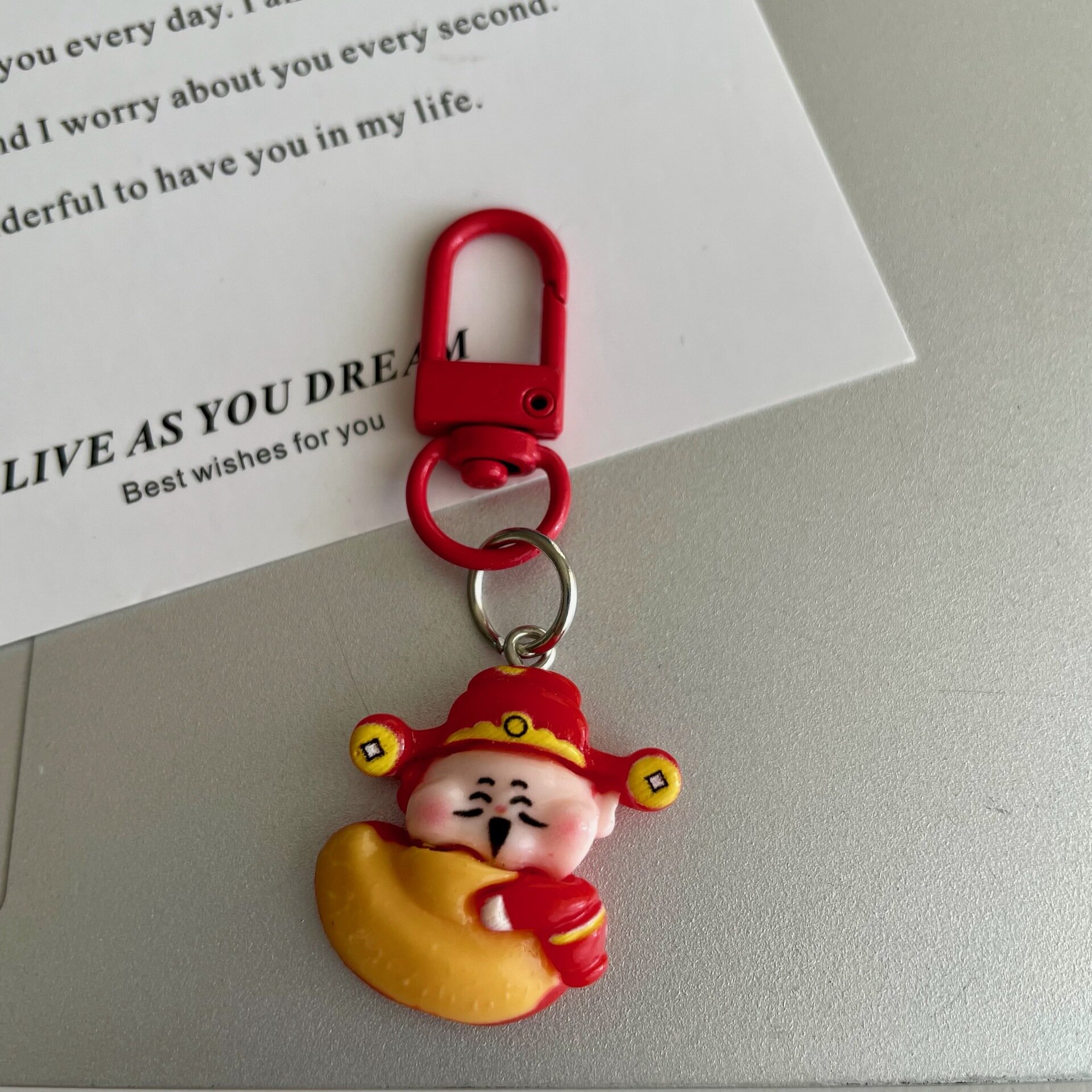 Праздничный брелок "Бог богатства" с восемью направлениями, милый богатый кулон, креативный аксессуар для рюкзака, подарок для пары или лучшего друга