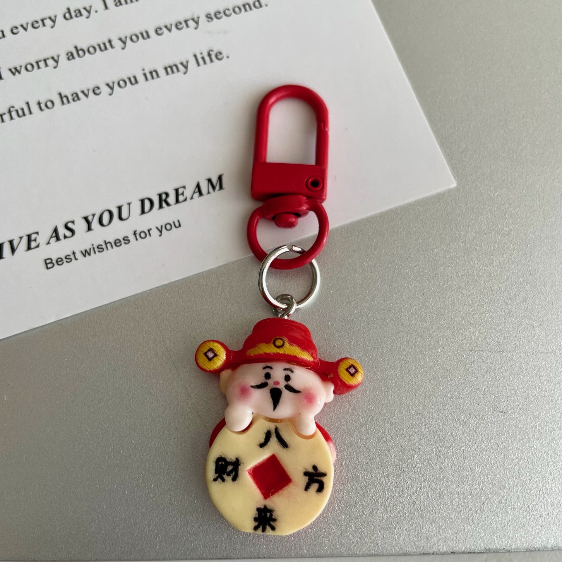 Праздничный брелок "Бог богатства" с восемью направлениями, милый богатый кулон, креативный аксессуар для рюкзака, подарок для пары или лучшего друга